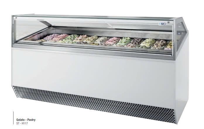 Tủ trưng bày gelato và pastry ISA Millennium H117 ST 120 | VINACOMM
