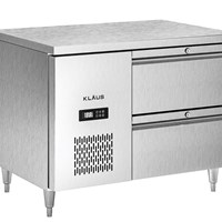 Bàn mát inox 2 ngăn kéo Klaus KDC-2.1-1N | VINACOMM