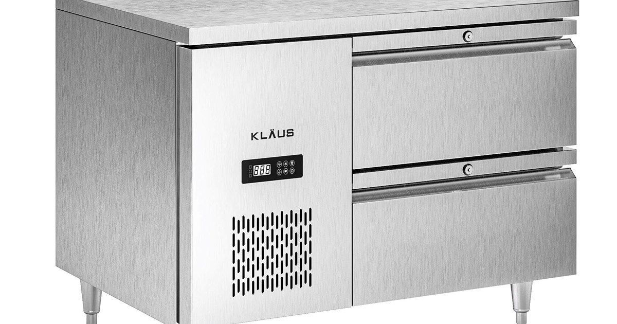 Bàn mát inox 2 ngăn kéo Klaus KDC-2.1-1N | VINACOMM